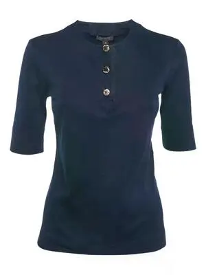 LOUIS VUITTON Button-collar Top