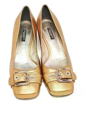 Dolce & Gabbana Metallic Leather Pumps