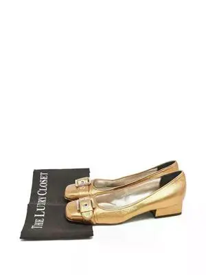 Dolce & Gabbana Metallic Leather Pumps