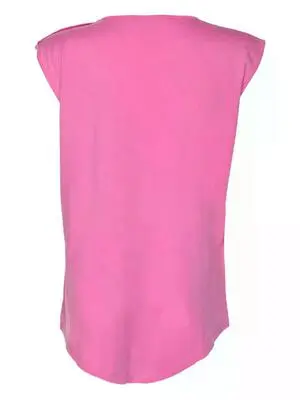 Balmain Sleeveless Logo Top - Pink