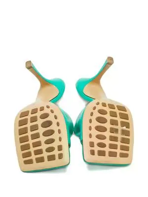 Bottega Veneta Stretch Heeled Slide Sandals