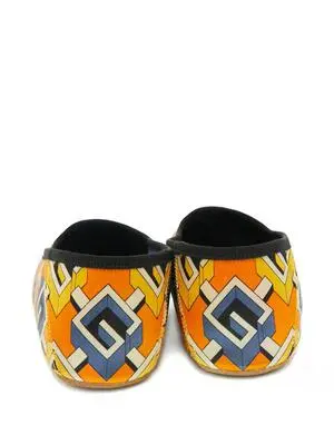 Gucci Geometric-pattern Smoking Slippers