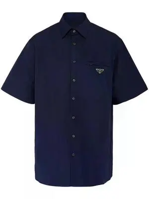 Prada Triangle-logo Cotton Shirt