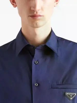 Prada Triangle-logo Cotton Shirt