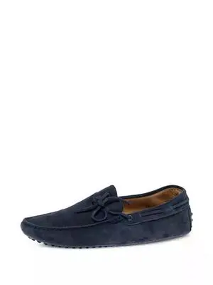 TOD'S Suede Boat Shoes - Blue