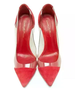 GIANVITO ROSSI Plexi Suede Pumps