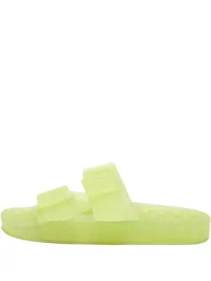 Balenciaga Mallorca Buckled Slides - Green