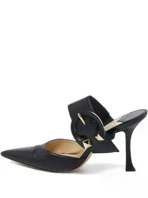 JIMMY CHOO 100mm Leather Mules
