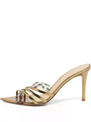 Gianvito Rossi Gold Tone Mules Clogs For Women