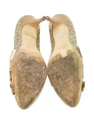 GIUSEPPE ZANOTTI 105mm Uma Glitter-embellished Pumps