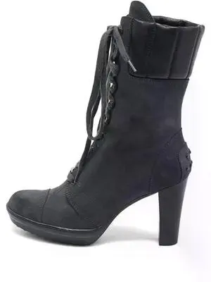 Women's Lace Up Block Heel Boots