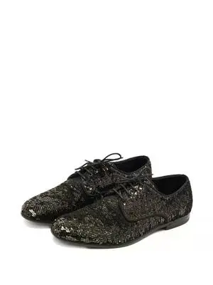 Dolce & Gabbana Sequin Derby Shoes