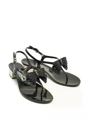 FERRAGAMO Ankle-strap Bow Sandals