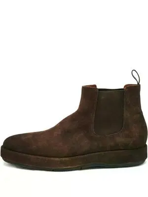 Santoni Suede Pull-tab Boots