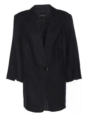 Marina Rinaldi Single-breasted Linen Blazer