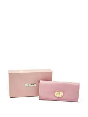Miu Miu Flap Leather Wallet