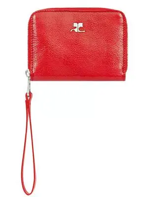 COURREGES Zipped Compact Wallet - Red