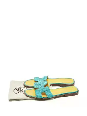 Hermès Oran Twisted-effect Flat Sandals