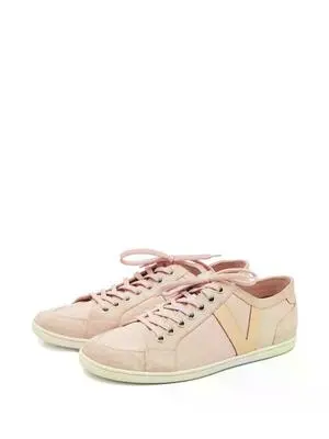 LOUIS VUITTON Suede Canvas Sneakers