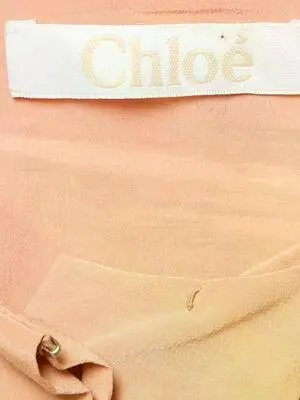 Chloé Pleated Silk Top