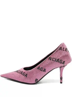 Balenciaga Knife Crystal Embellished Pumps