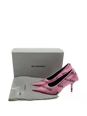 Balenciaga Knife Crystal Embellished Pumps