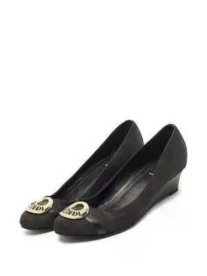 Fendi Round-toe Wedge Pumps