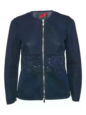 Carolina Herrera Lace-panelled Mesh Jacket