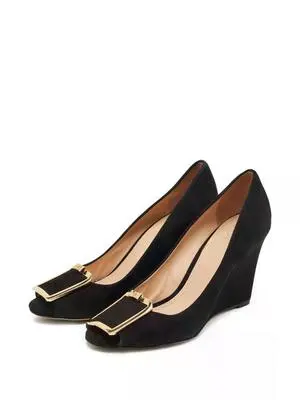 Tory Burch Peep-toe Wedge Heel Shoes