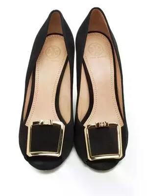Tory Burch Peep-toe Wedge Heel Shoes