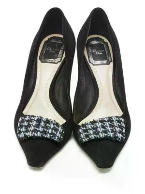 Dior Houndstooth Pointed Pumps