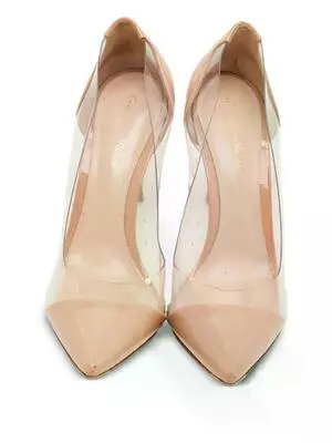 GIANVITO ROSSI Plexi Pointed-toe Pumps