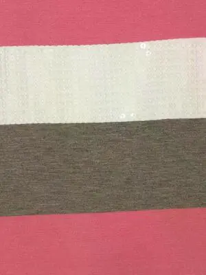 Marina Rinaldi Striped Sequin T-shirt