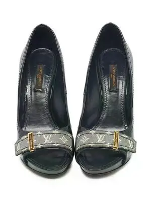 LOUIS VUITTON Idylle Buci Open-toe Pumps