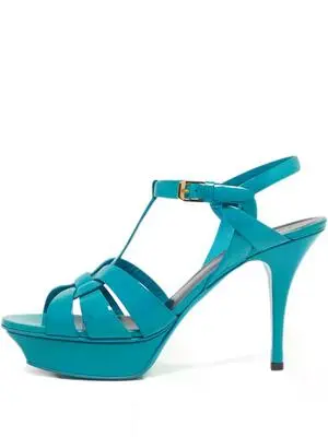 Blue Platform Heels
