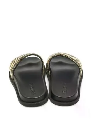 Fendi X Versace Mesh Logo Slides