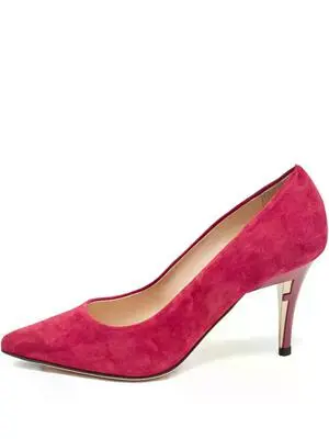 Fendi 85mm Suede Heeled Pumps