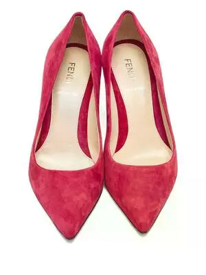Fendi 85mm Suede Heeled Pumps