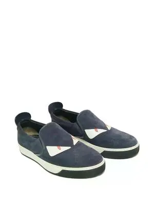 Fendi Leather Slip-on Shoes