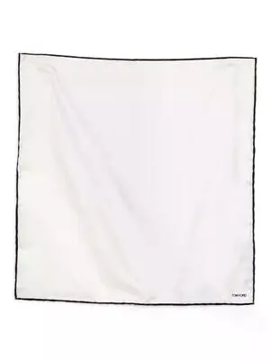 TOM FORD Silk Pocket Scarf - White