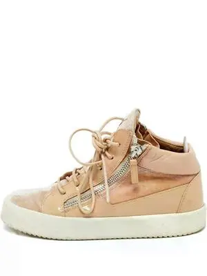 GIUSEPPE ZANOTTI Leather Zip Sneakers