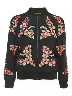 Alice + Olivia Embellished Bomber Jacket