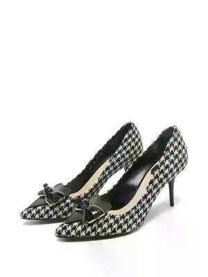 Dior Houndstooth Bow Pumps