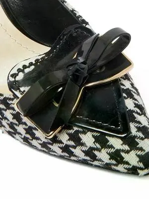 Dior Houndstooth Bow Pumps