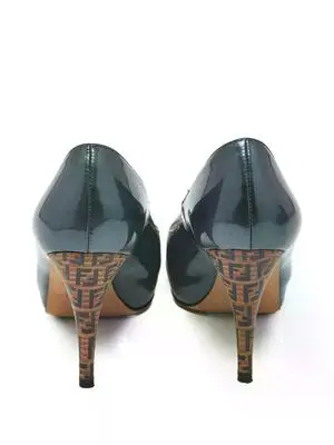 Fendi Platform Logo-pattern Pumps