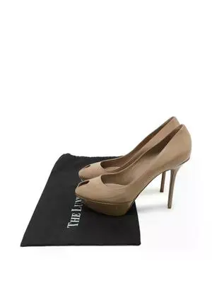 SERGIO ROSSI Peep-toe Platform Pumps