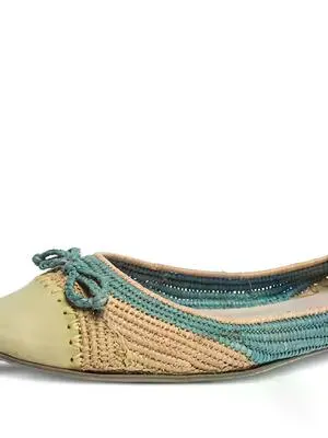 FERRAGAMO Leather Ballet Flats