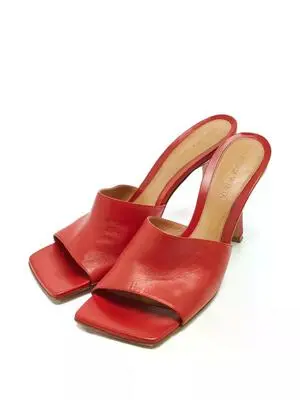 Bottega Veneta Square-toe Leather Sandals