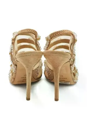 JIMMY CHOO Crystal-embellished Slingback Sandals