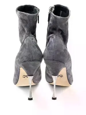 Dolce & Gabbana 115mm Leather Ankle Boots